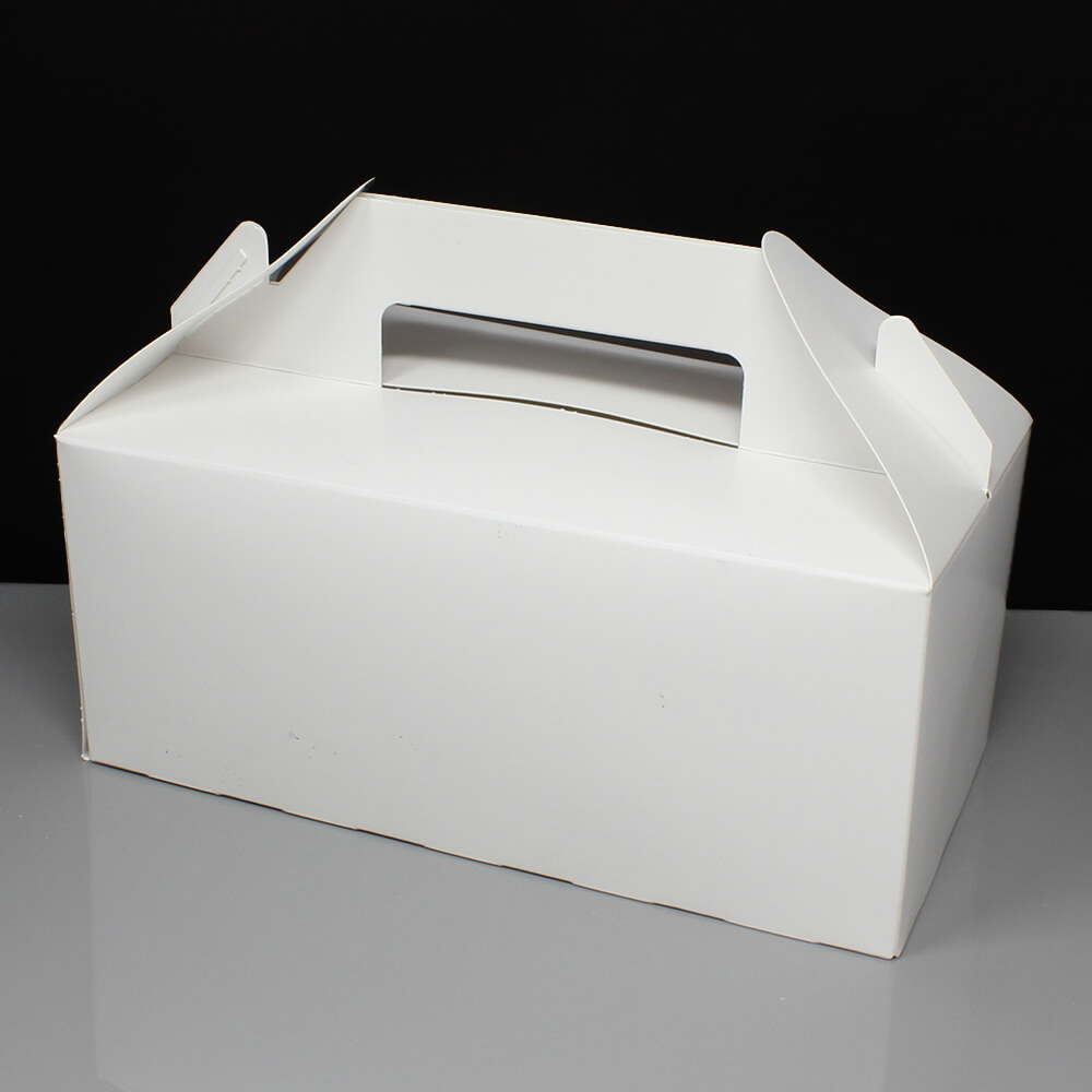 Small WHITE Carry Pack / Handled Food Box - Box of 125