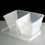 T16 Clear Round Plastic container and lid