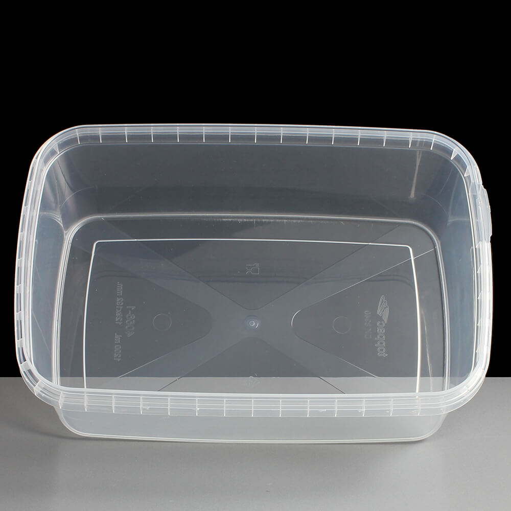 1200ml Rectangular Tamper Evident Container and Lids Toppac