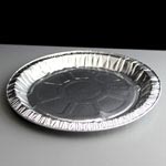 Shallow Round Foil Pie Plate with Rolled Edge