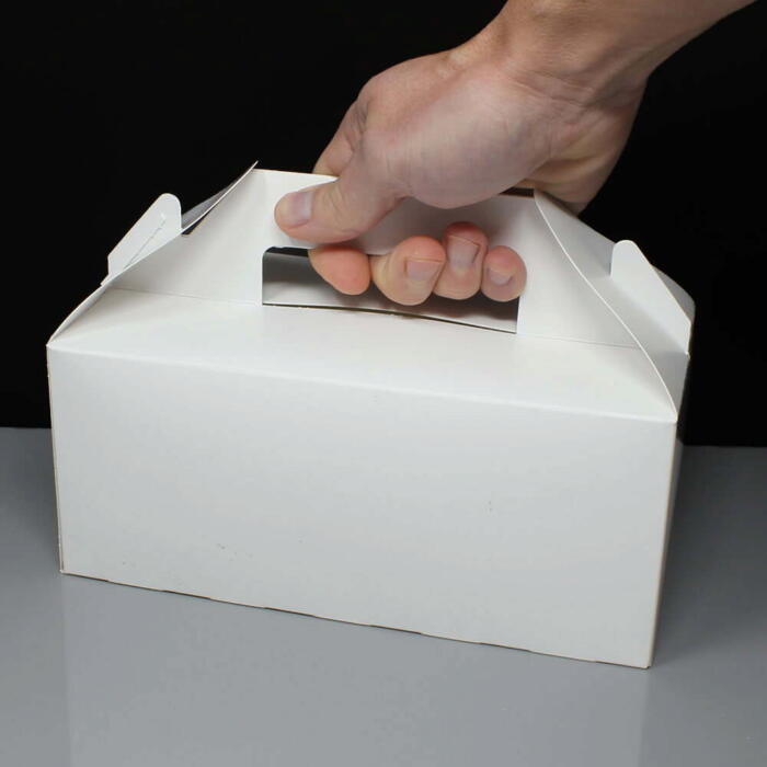 Colpac Small White Handled Food Carry Out Box