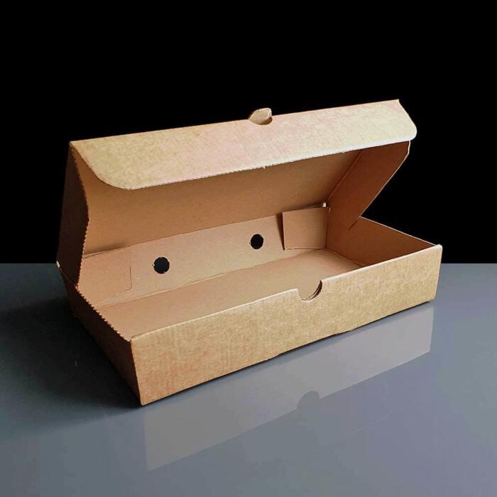 11 x 6 inch Kraft Brown Corrugated Chip Boxes