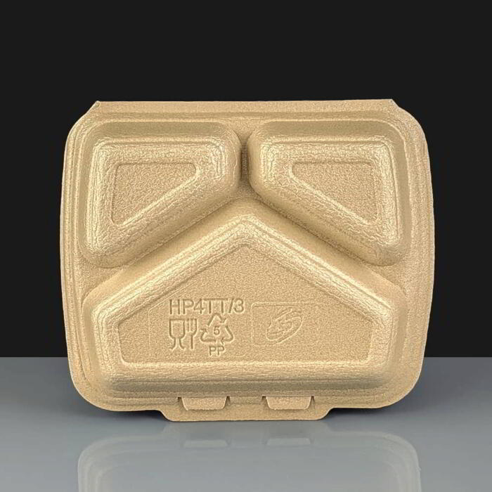 Infinity 3 Compartment Brown Meal Food Boxes