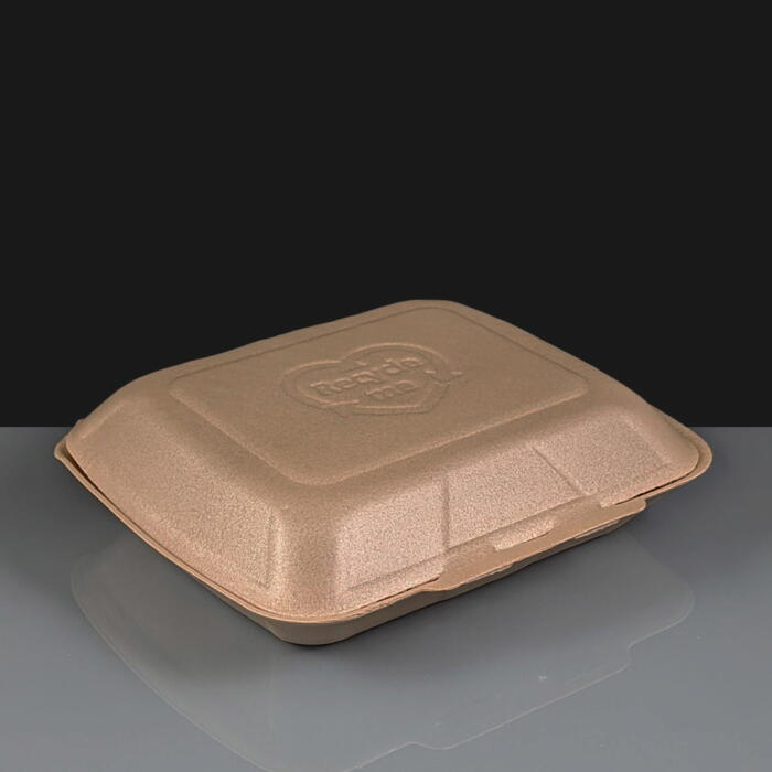 KP Infinity 1 Compartment Brown Meal Food Boxes