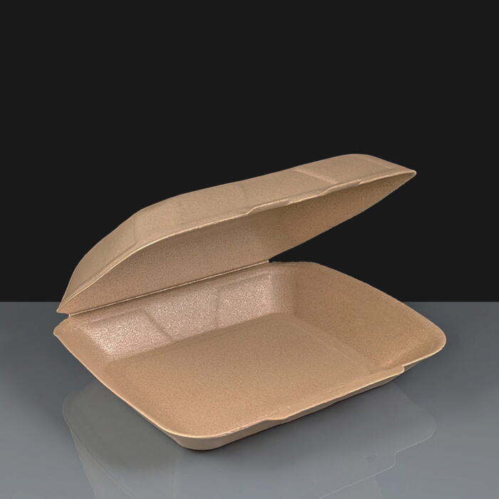 KP Infinity 1 Compartment Brown Meal Food Boxes