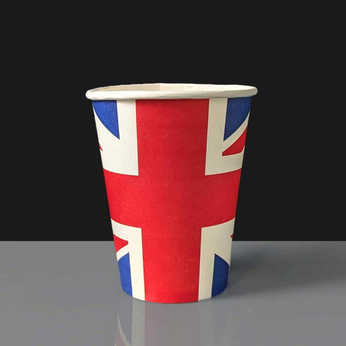 Union Jack 12oz Single Wall Hot Drinks Cups