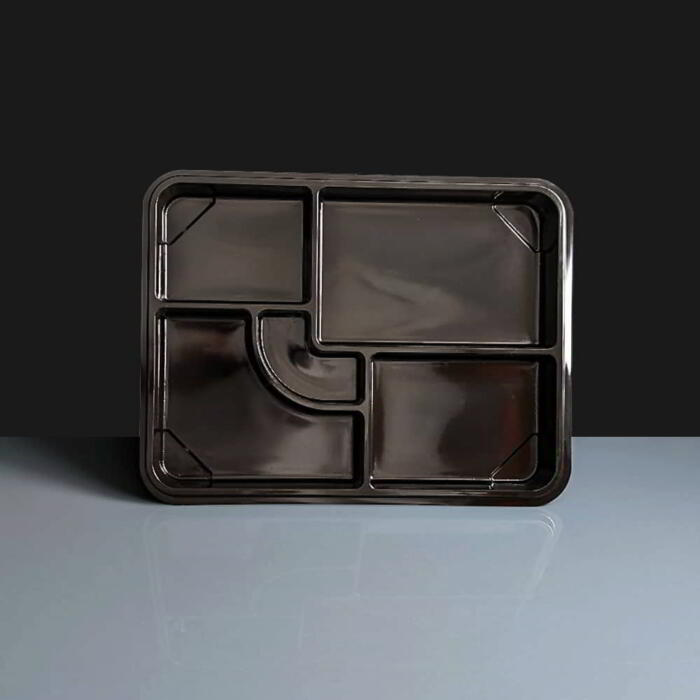 Black Bento Snack or Meal Box Base | Widely Recyclable