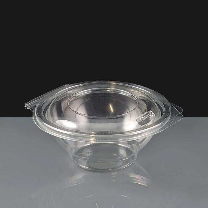 375cc Lidded Contour Plastic Salad Bowl Packaging