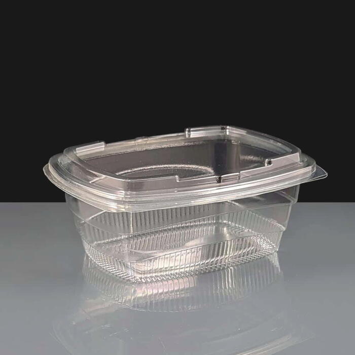 Anson Fresco 1000cc Clear Plastic Hinged Salad Containers