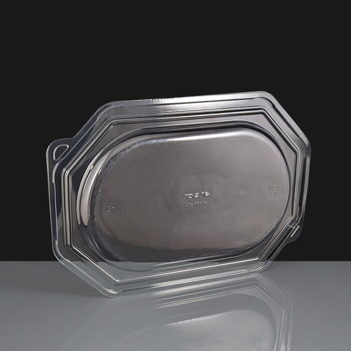 Small Octagonal Clear Sandwich Platter Bases