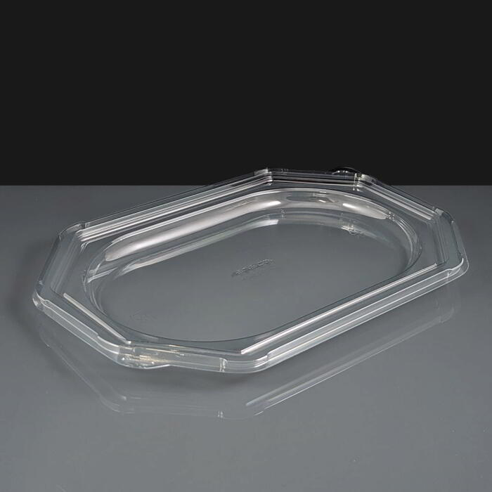 Small Octagonal Clear Sandwich Platter Bases