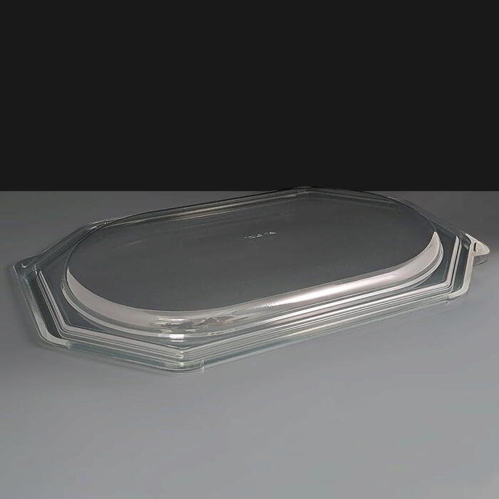 Large Octagonal Clear Sandwich Platter Base