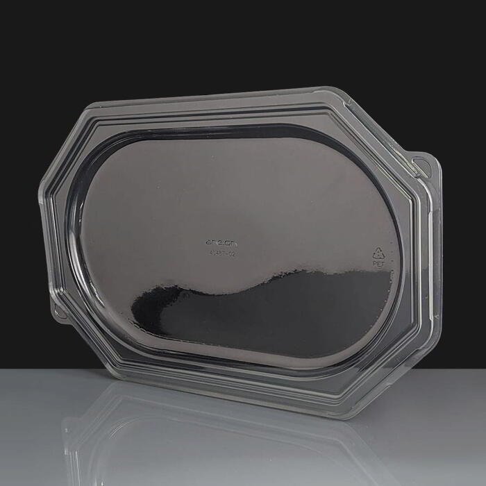 Large Octagonal Clear Sandwich Platter Base