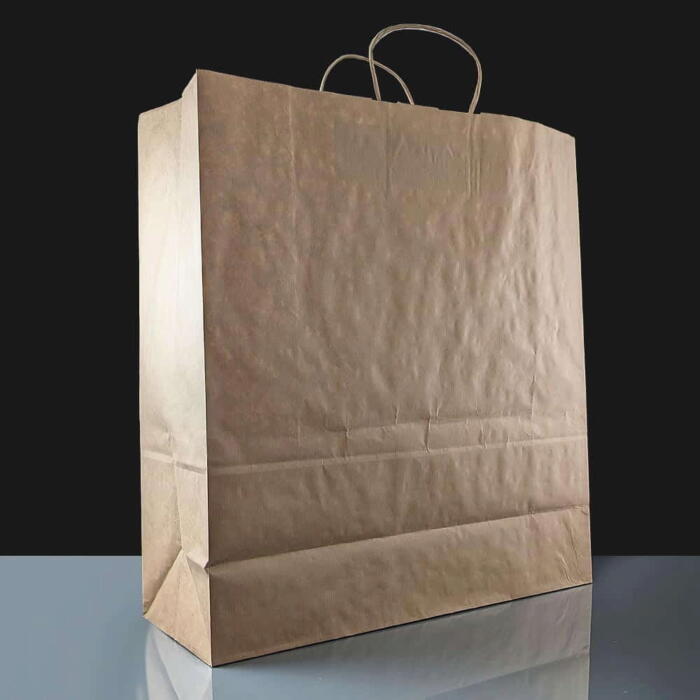 Twisted Handle Kraft Brown Paper Bag 45x49cm | Cater 4 You