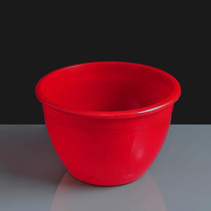 2lb Red Pudding Basin (5) | Reusable Plastic