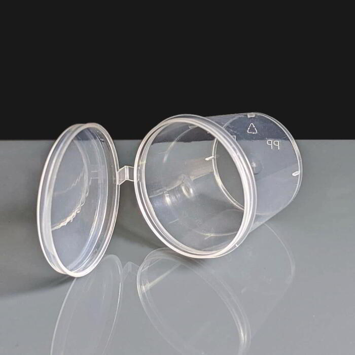 Clear 1oz / 28.5ml Hinged Deli Pots