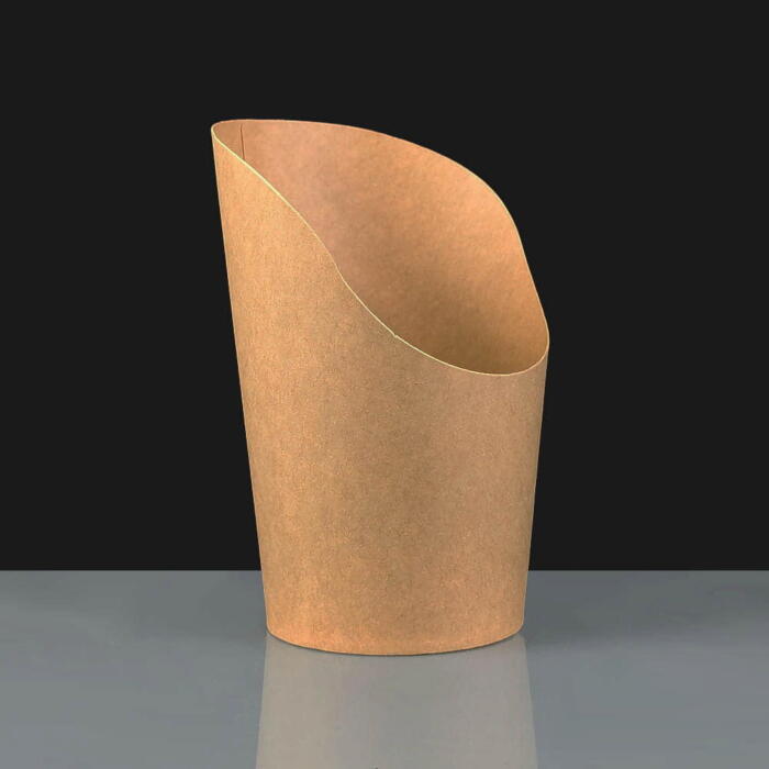 Round Kraft / Brown Chip Scoops (1000)