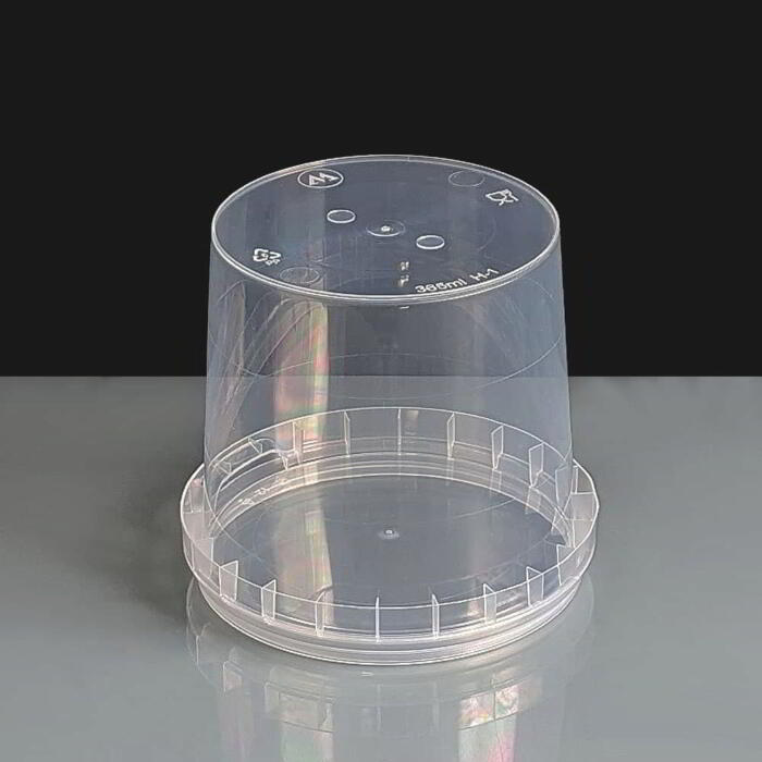 New 365ml 93mm tamper proof plastic container and lid