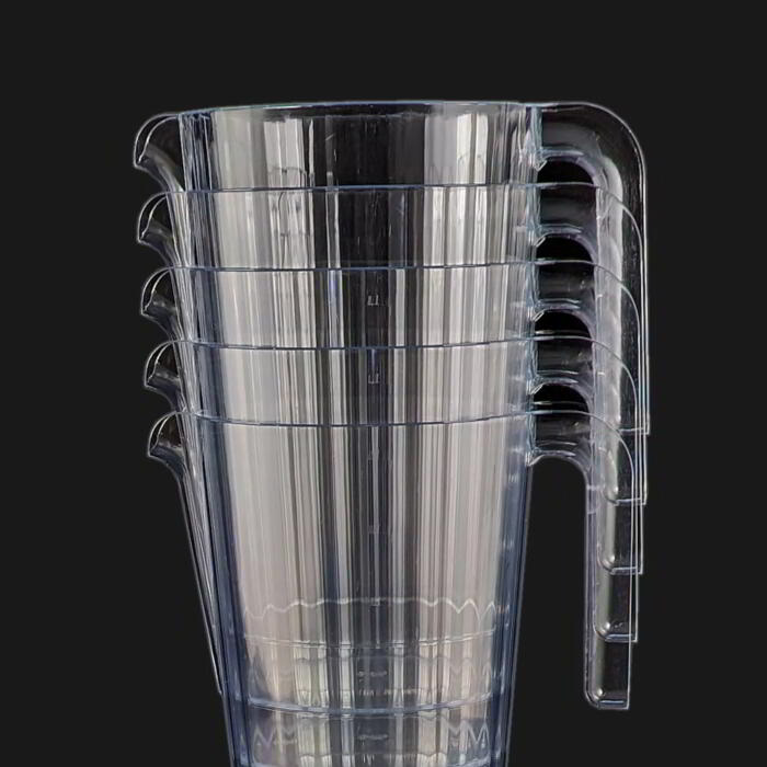 Disposable 50oz 2 1/2 Pints Plastic Stackable Jugs / Pitcher