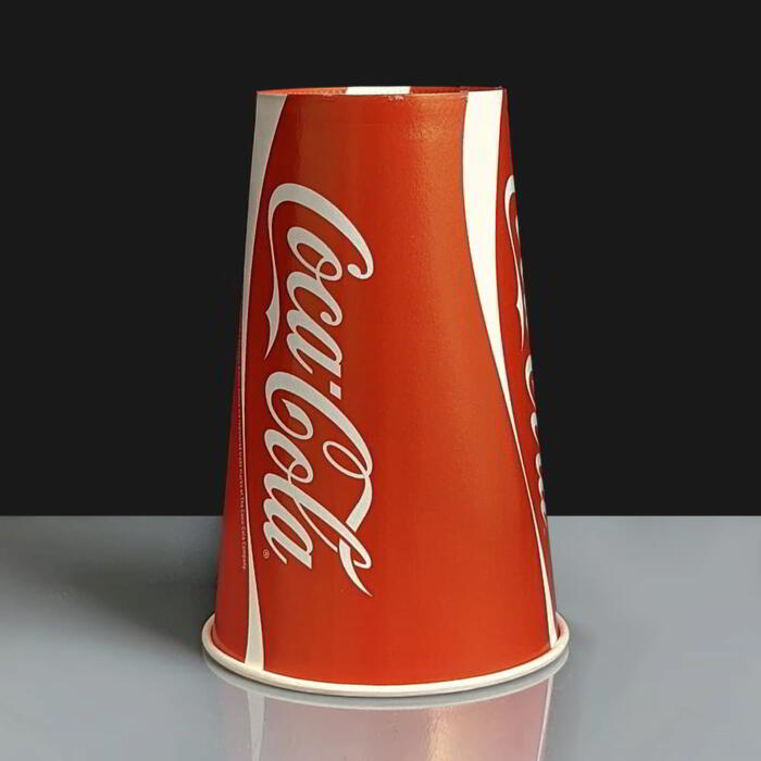 12oz Red Coca Cola Paper Drinking Cups