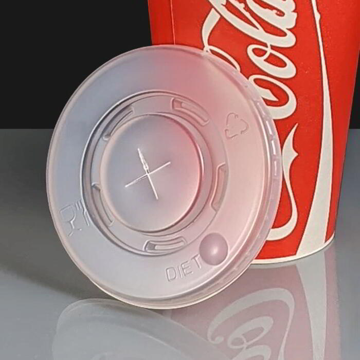 Plastic Slotted Lid for 16 and 22oz Coke Cups