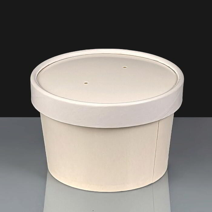 8oz H/D Paper Soup Containers | Fridge and Freezer Safe