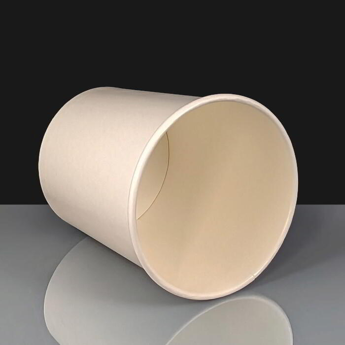 White 16oz Heavy Duty Paper Soup Containers | Optional Lids