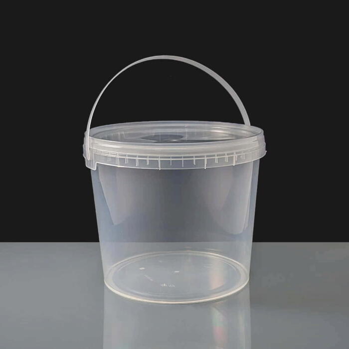 5L Clear Tamperproof Bucket & Clear Lid (25)