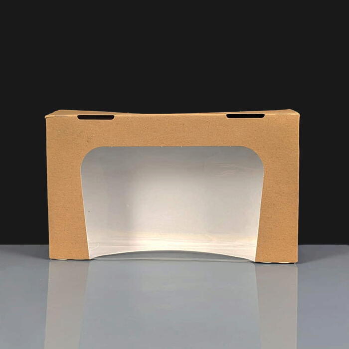 Kraft Cake Box With Window 8 x 5 x 3 (100)