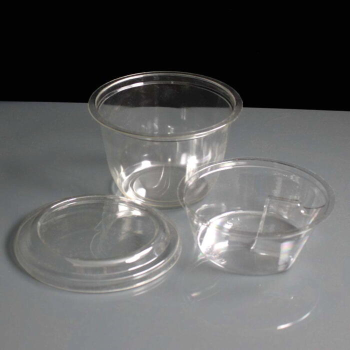 8oz Clear PET Plastic Dessert Pot / Container