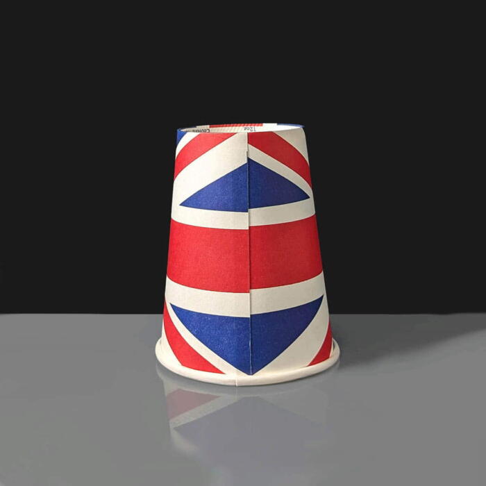 Union Jack 8oz Single Wall Hot Drinks Cups