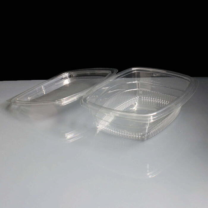 Anson Fresco 750cc Clear Plastic Hinged Salad Containers