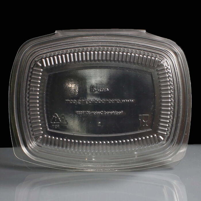 Anson Fresco 1000cc Clear Plastic Hinged Salad Containers