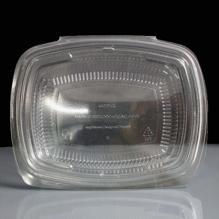 Anson Fresco 1000cc Clear Plastic Hinged Salad Containers