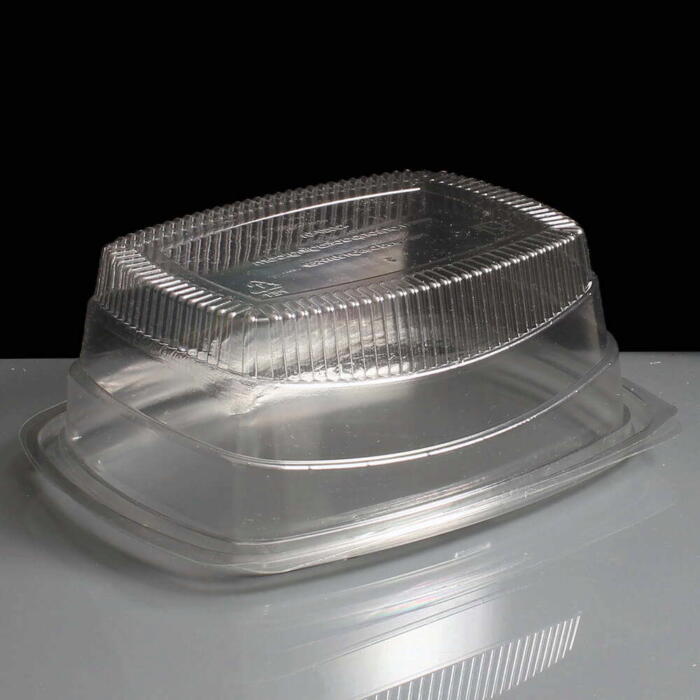 Anson Fresco 1000cc Clear Plastic Hinged Salad Containers