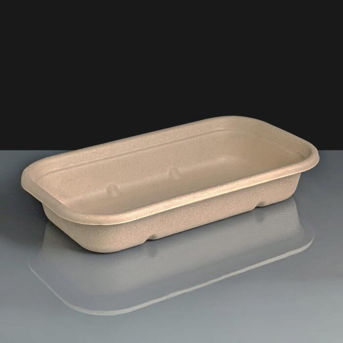 Natural BioCane Rectangular Tray 750ml