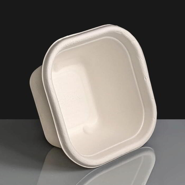 White BioCane Takeaway Container 480ml