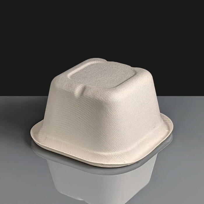 White BioCane Takeaway Container 480ml