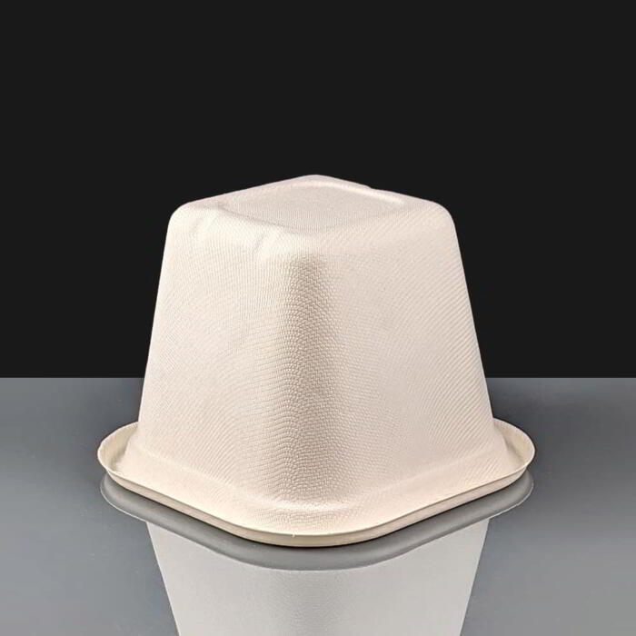 White BioCane Takeaway Container 630ml