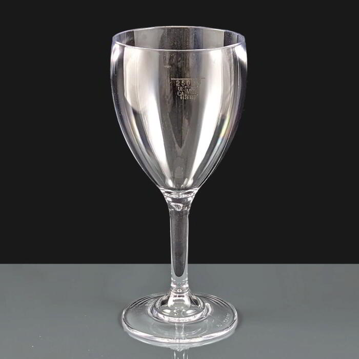 BB143-1CLCE Polycarbonate Plastic Wine Glasses 250ml CE