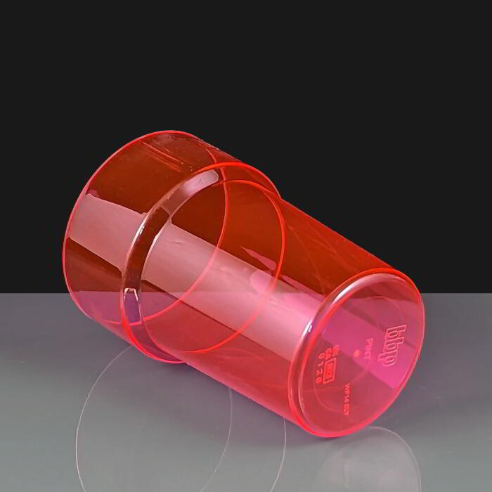 Red CE Reusable Plastic Pint Glasses