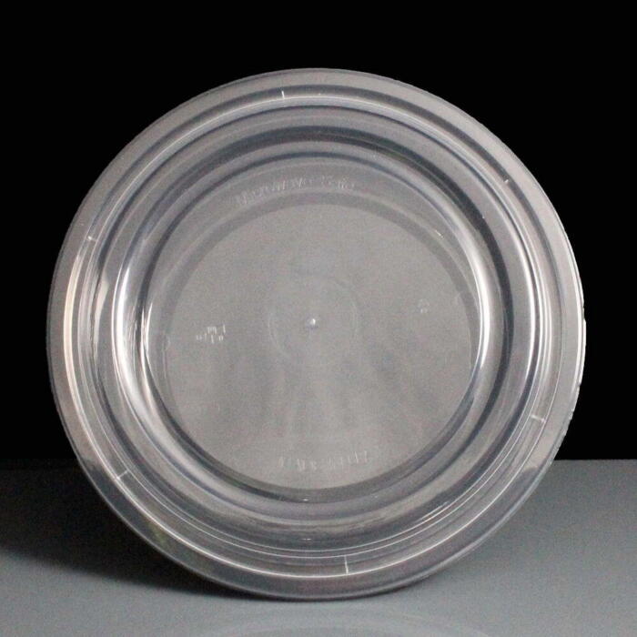 32oz Round Black Plastic Take Away Food Container and Lid