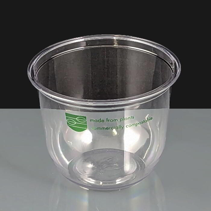 Clear 12oz PLA Bella Dessert Pot