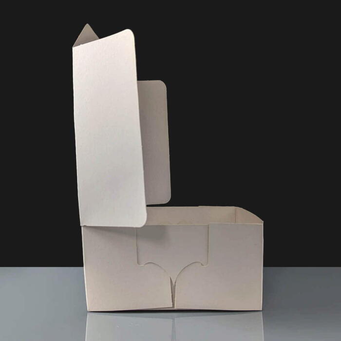 6x6x3" White Folding Cake Box | Pack of 250 | Cater 4 You