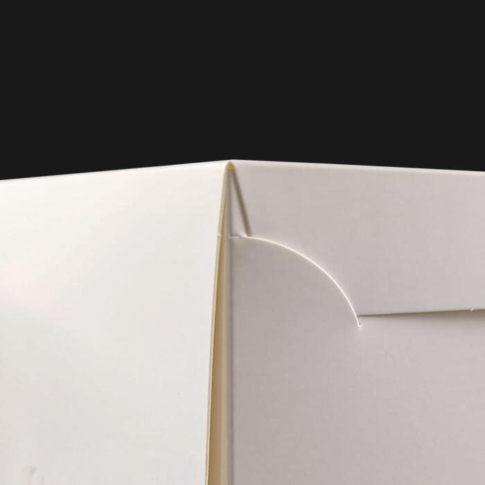 10" Deep White Cardboard Folding Cake Boxes