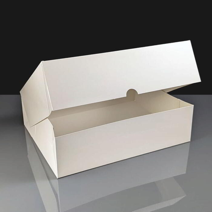 White Cookie Box With Window 250 x 195 x 70mm