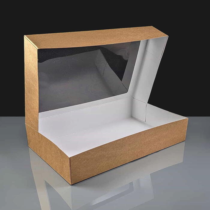 Large Kraft Traybake Box with Window