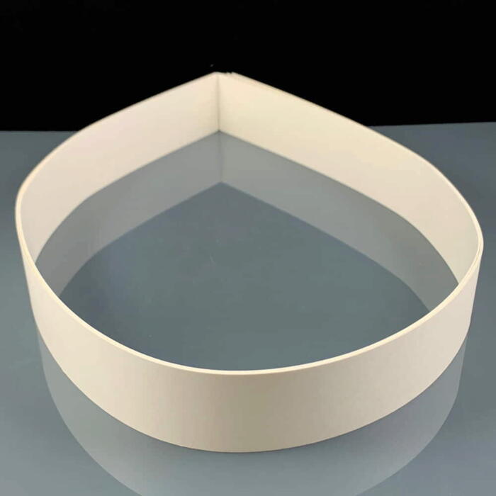 White Poly Lined Card Cake Collars | 950 x 50mm | Pack 500