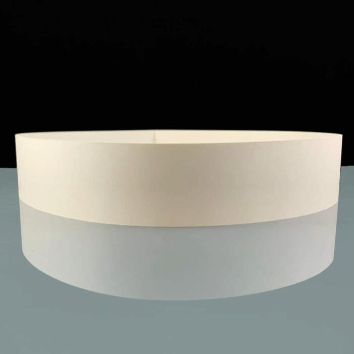 White Poly Lined Card Cake Collars | 950 x 50mm | Pack 500
