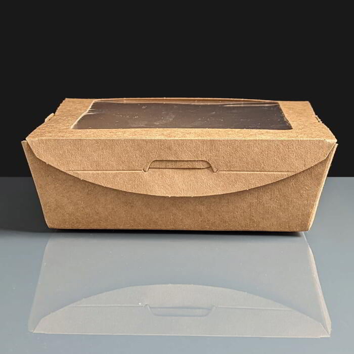 Compostable Windowed Salad Boxes Medium 23oz / 650ml